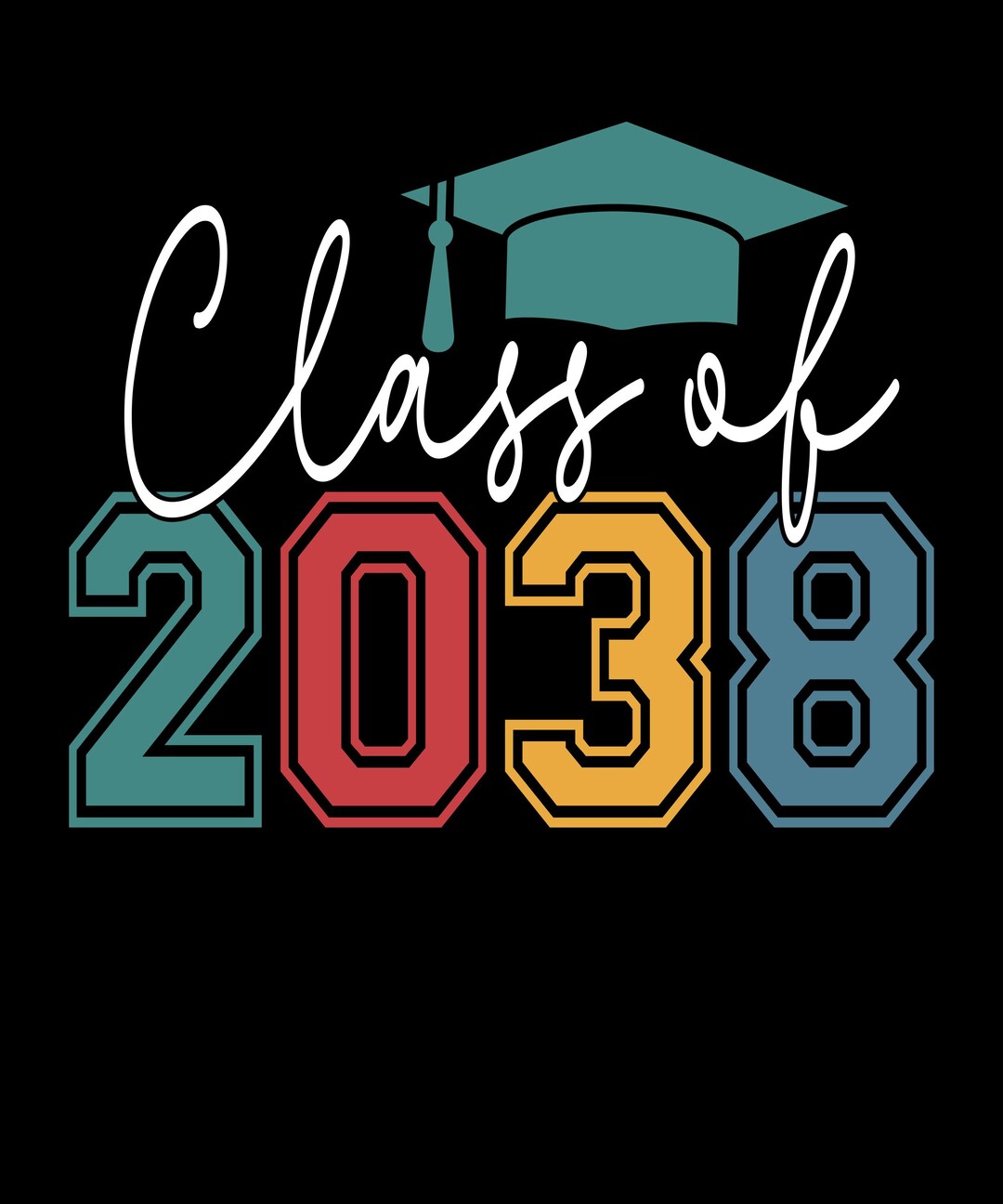 Class of 2038 Svg Png, Pre K to 12th Grade With Checkmarks, Back to ...