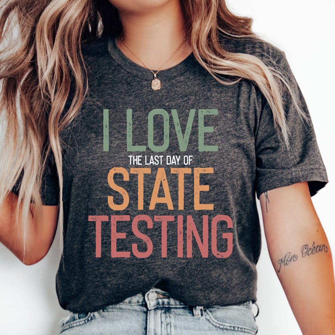 I Love State Testing Svg Png, Funny State Testing Day Test Day SVG PNG ...