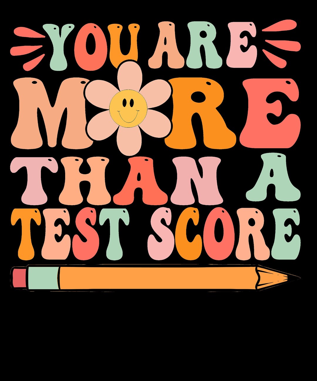 Test Day You Are More Than Test Score Png/ Teacher Gift Png/ - Etsy