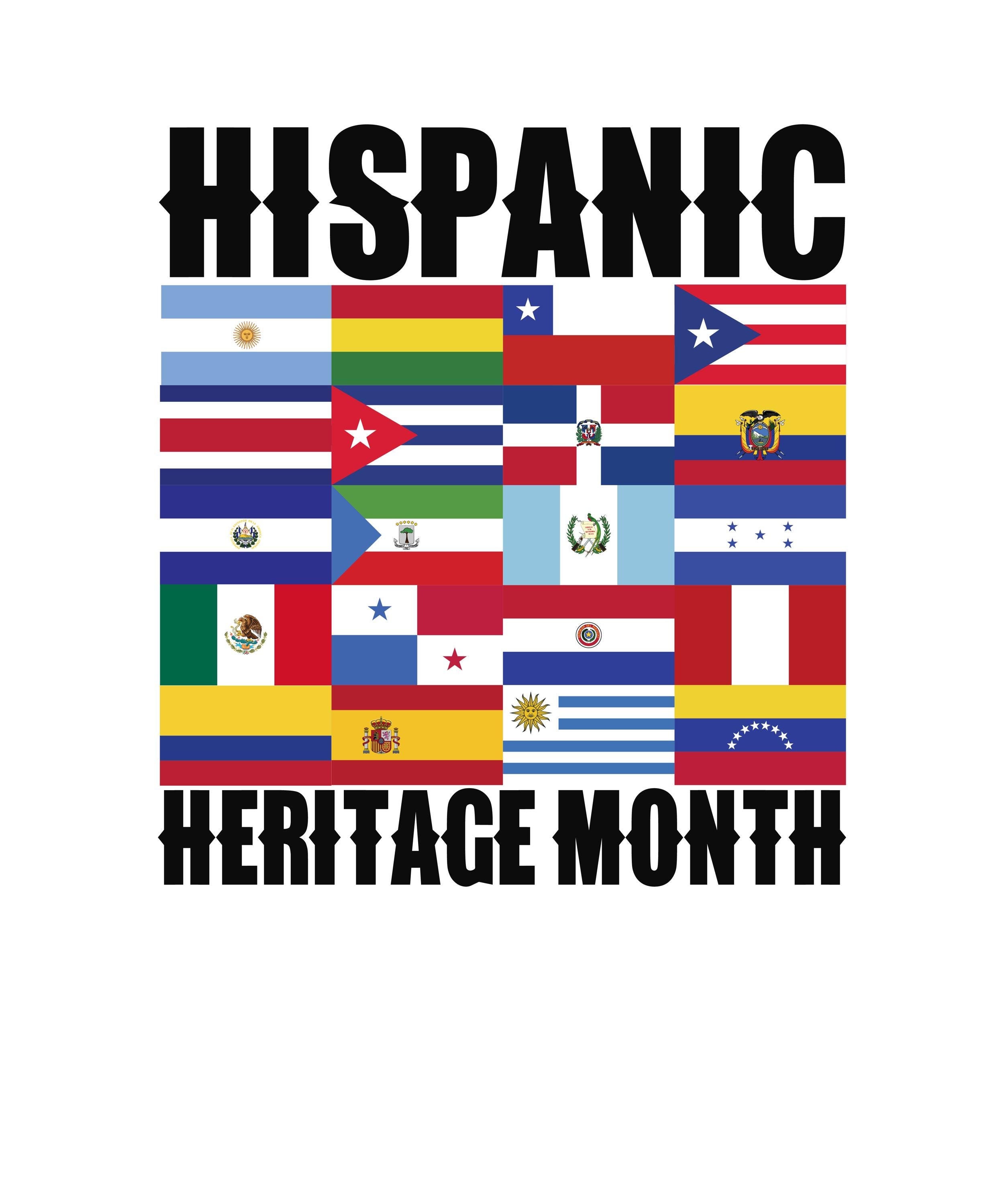 Latino Hispanic Heritage Month Svg Png, Happy National Hispanic ...