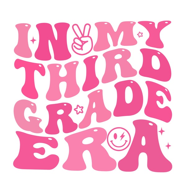 Third Grade Svg - Etsy