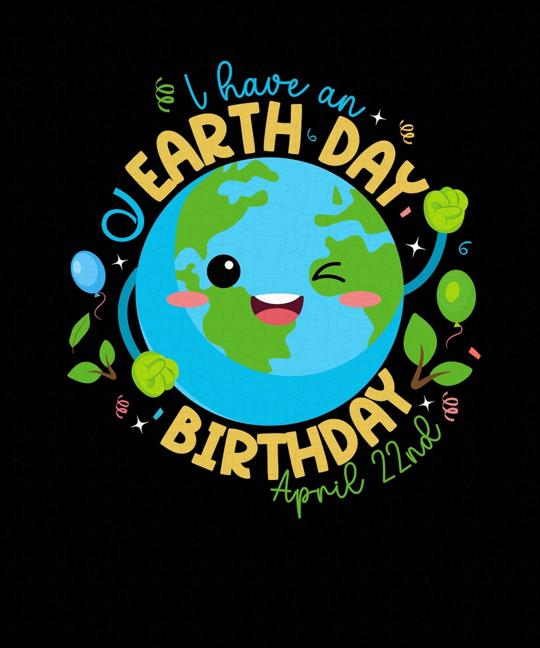 Earth Day Birthday April 22nd Svg Png, I Have an Earth Day Birthday Png ...