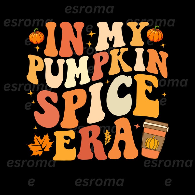 In My Pumpkin Spice Era Svg Png, Fall, Thanksgiving - Etsy