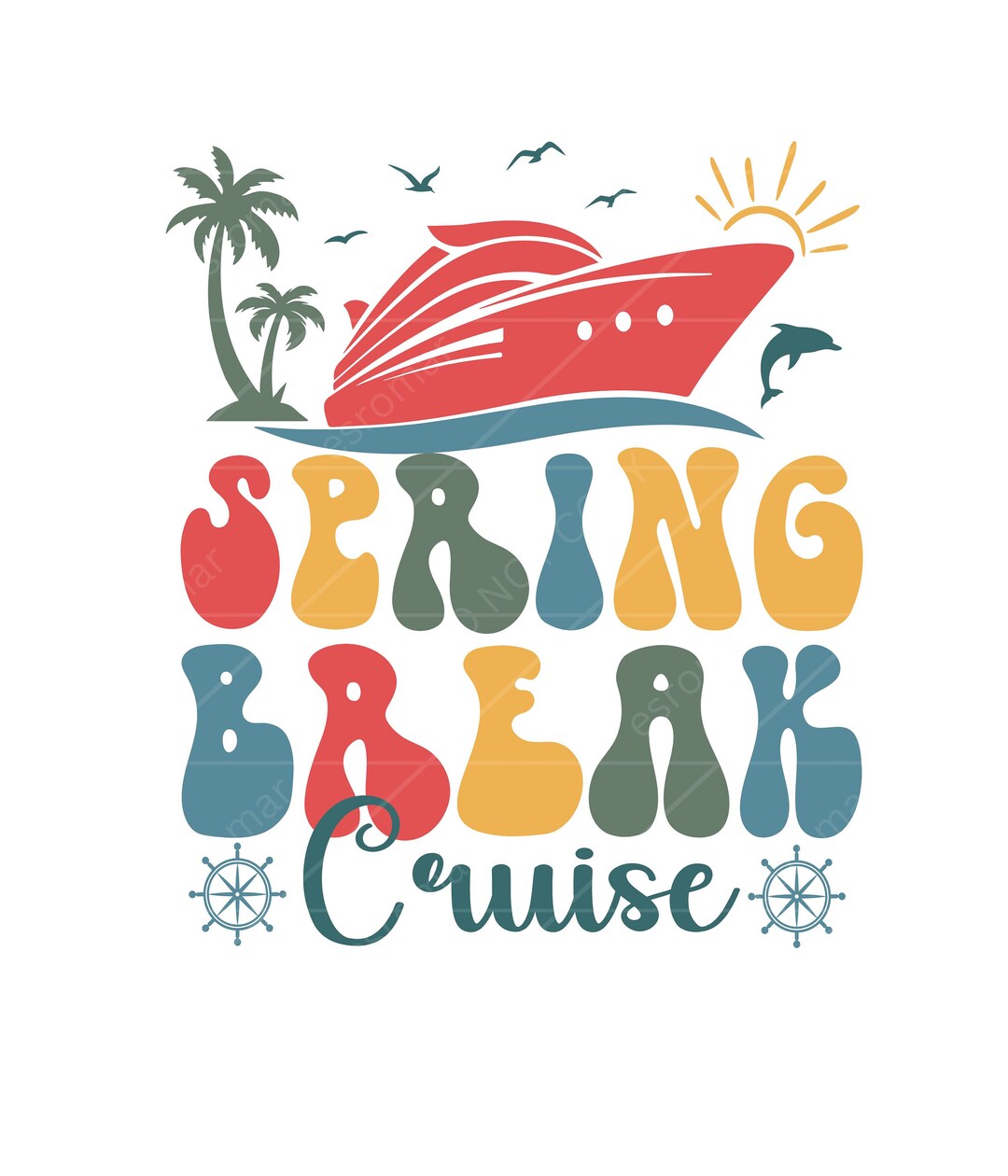 Spring Break Vacation Svg Png, Spring Break Cruise 2024 SVG, Group ...