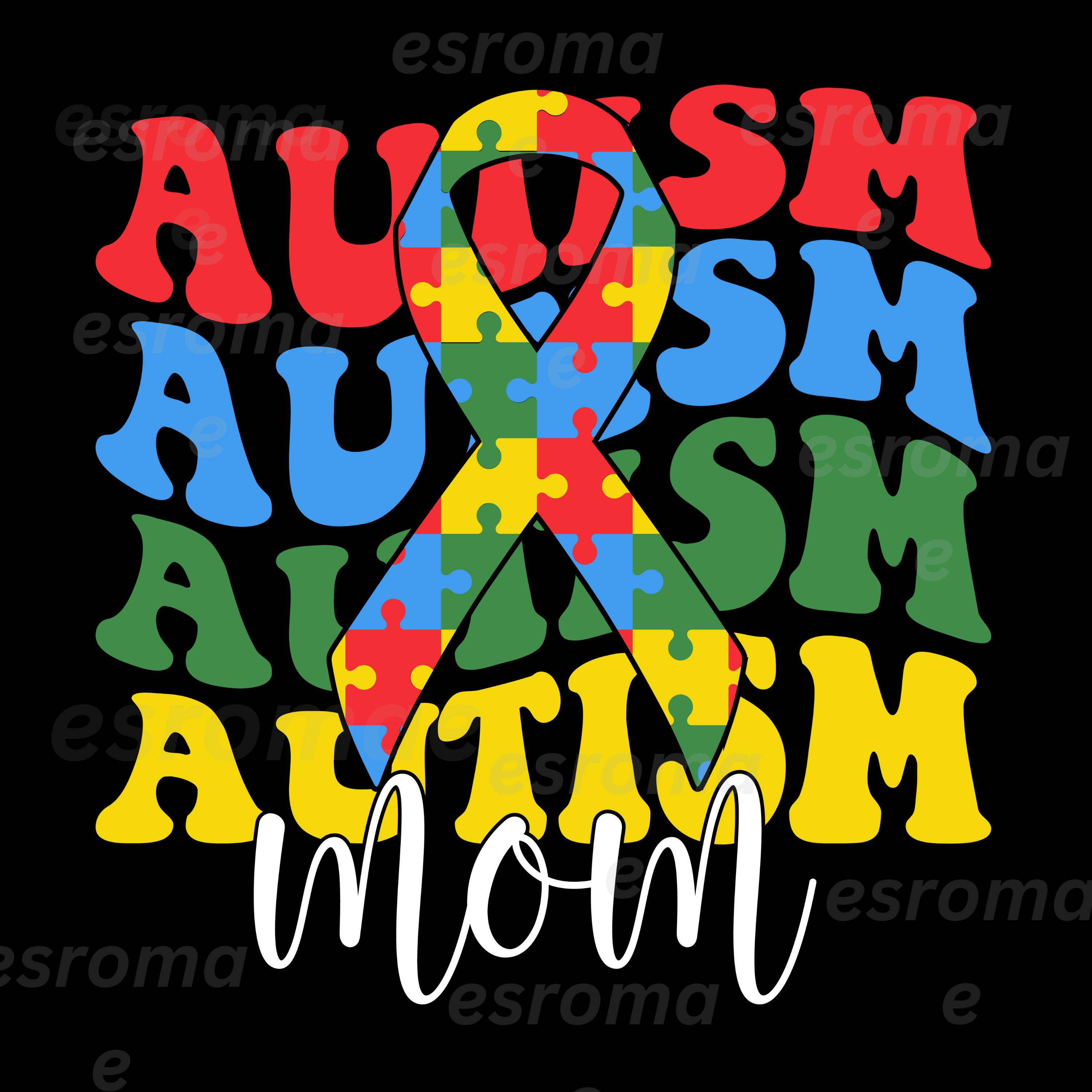 Autism Awareness Mom Svg Png, Autism Awareness Svg Png, Cute Autism ...