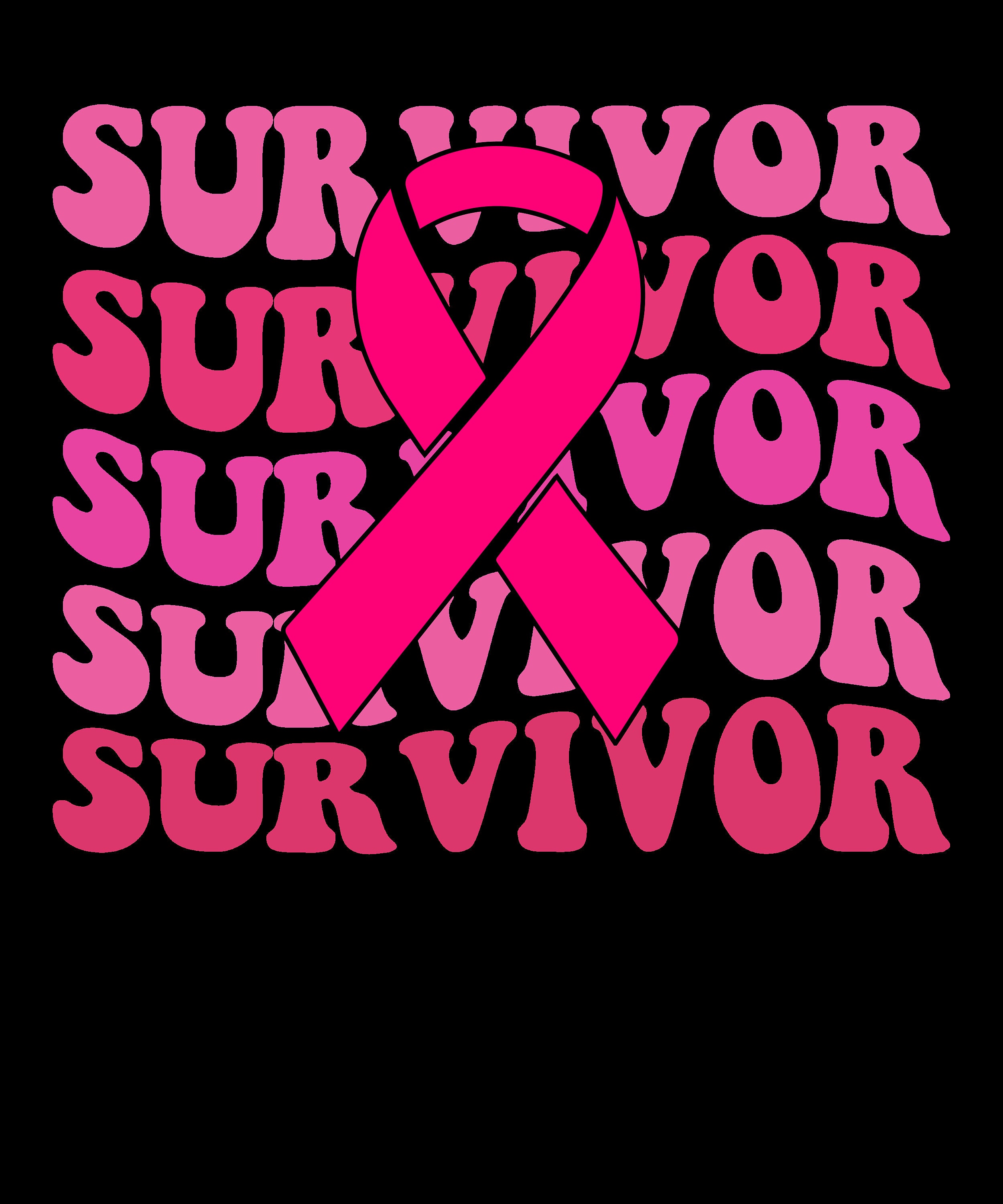 Survivor Pink Ribbon Breast Cancer Svg Png, Breast Cancer - Etsy