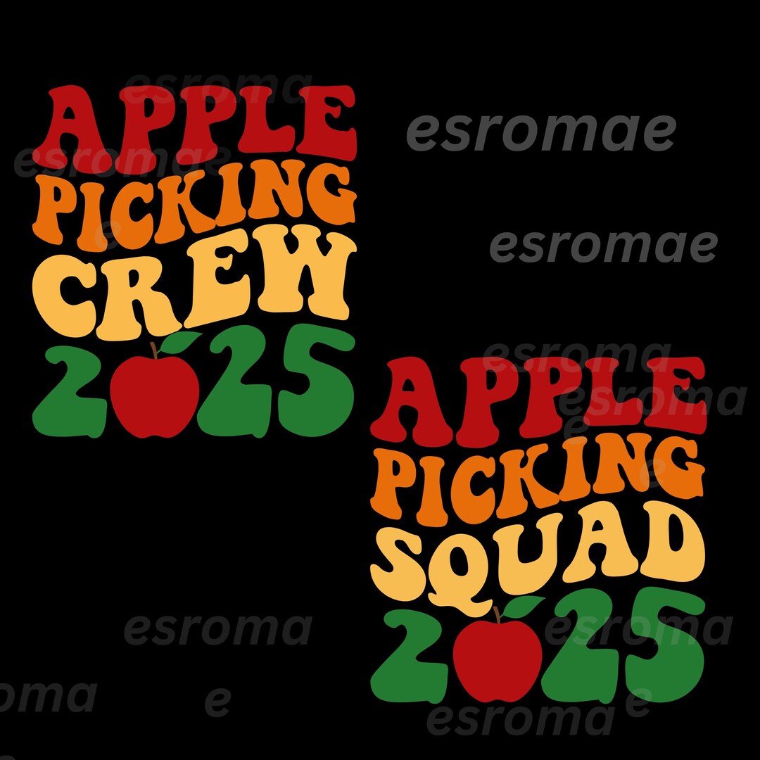 Apple Picking Squad 2025 SVG PNG, Apple Picking Crew SVG Png, Family ...