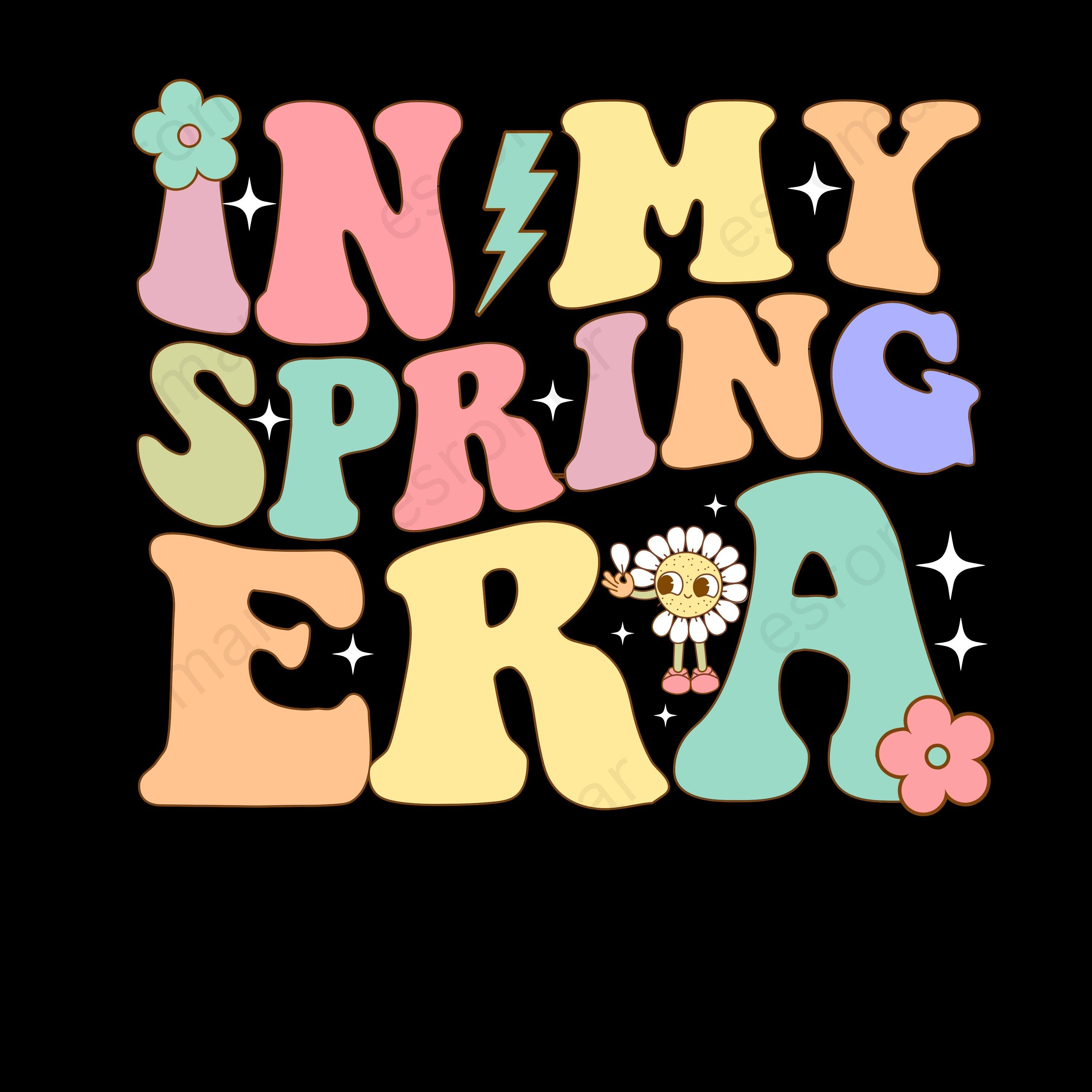 In My Spring Era Scg Png, Spring Break Retro Groovy Vacation Svg ...