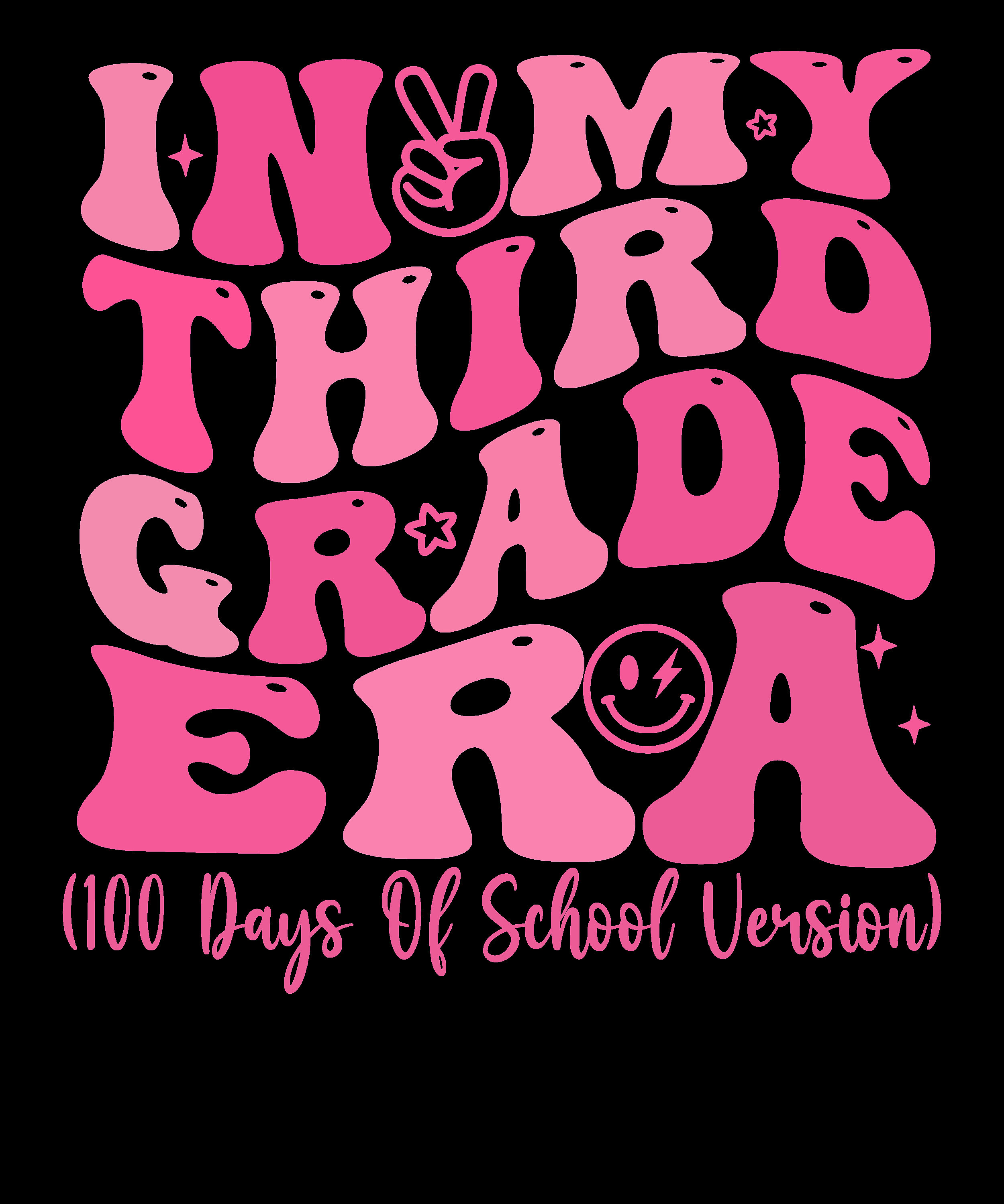 In My 100 Days of School Era Svg Png, 100th Day of Third Grade Teachers ...