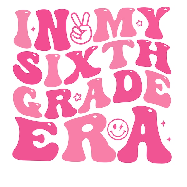Sixth Grade Teacher Era Png - Etsy