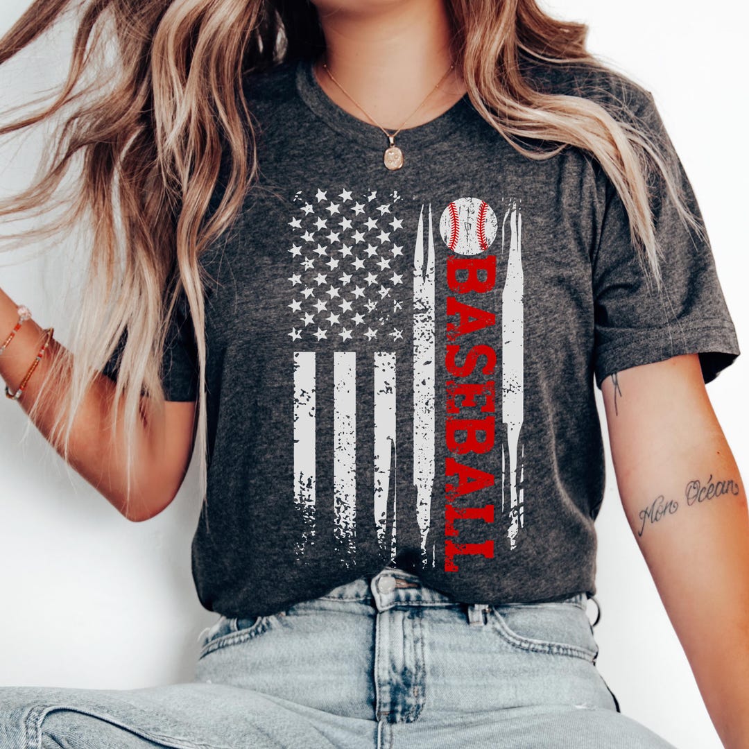 American Flag Baseball Svg Png, Distressed Baseball Svg - Etsy