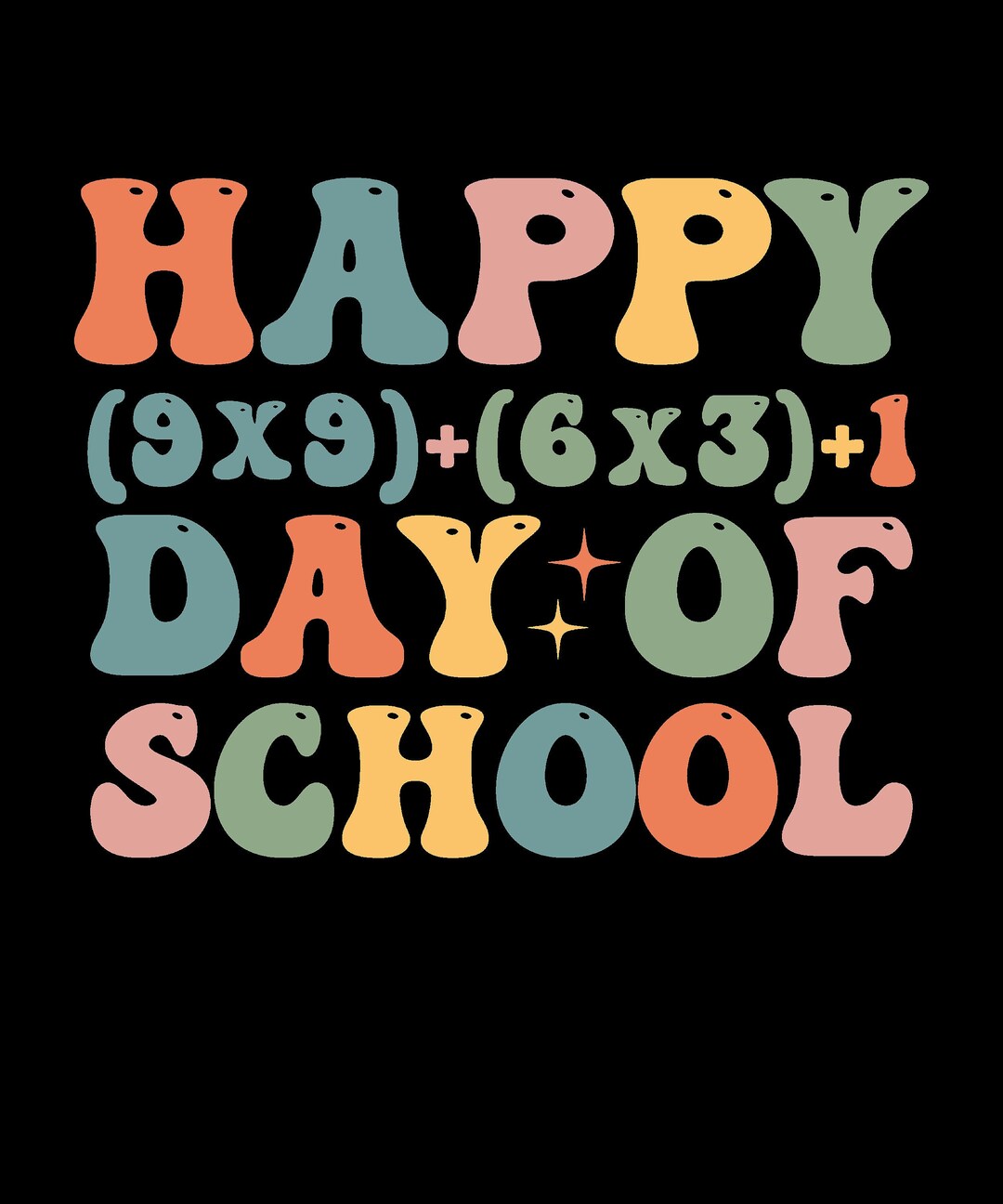 Happy 100 Days of School Math Formula Retro Svg Png, Happy 100th Day of ...