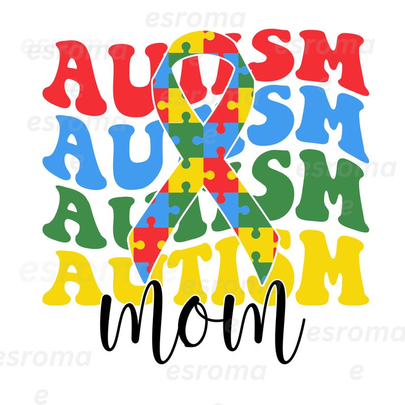 Autism Awareness Mom Svg Png, Autism Awareness Svg Png, Cute Autism ...