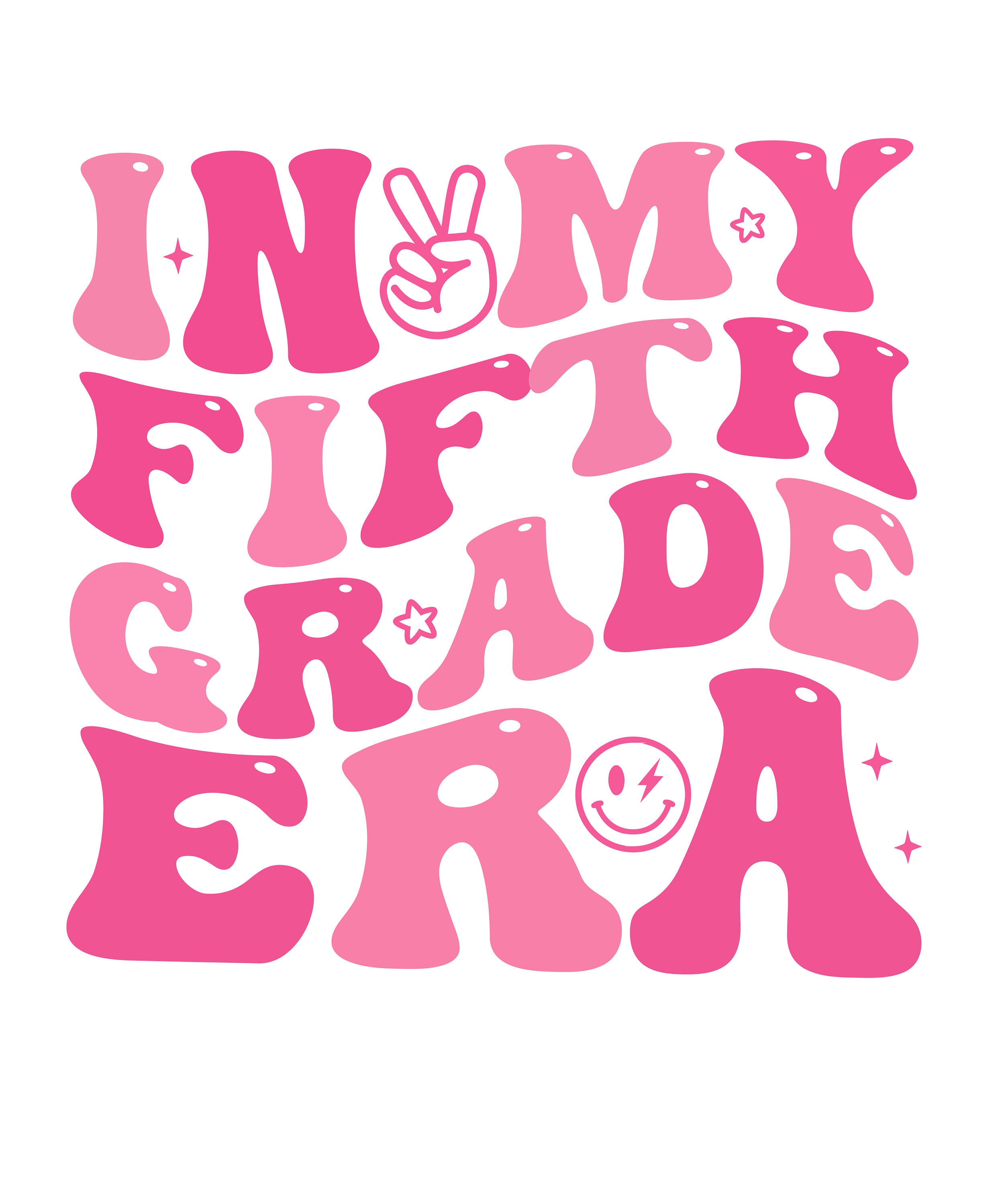 In My Fifth Grade Era Svg Png, Back to School Teacher Student Svg, 5th ...