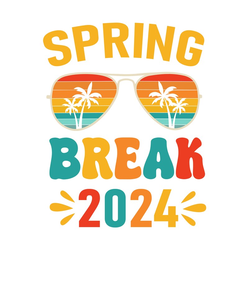 Groovy Spring Break 2024 Svg Png, School Spring Break Svg Png, Family ...