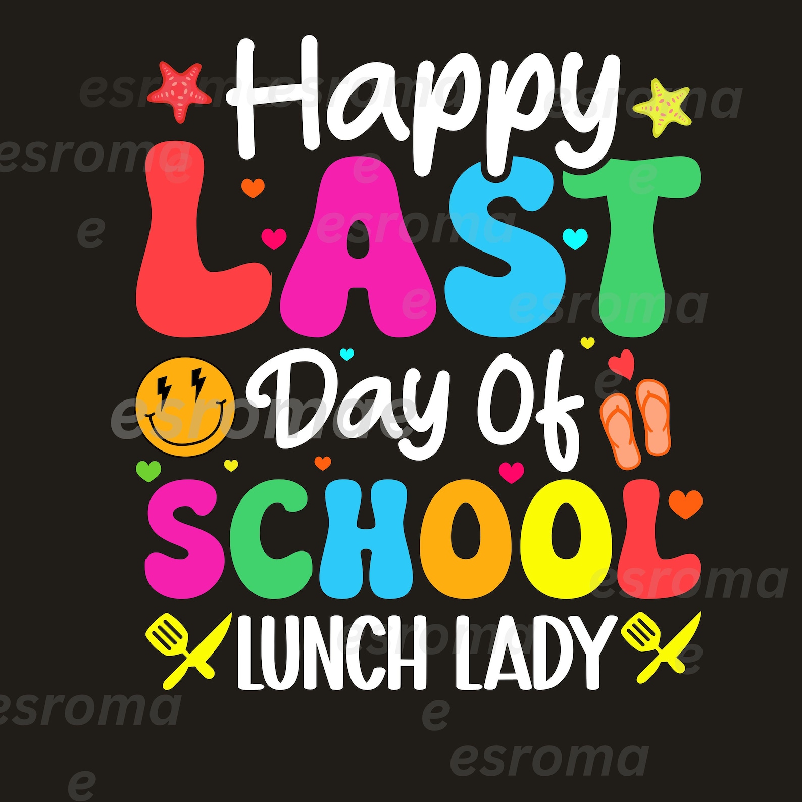Last Day of School Lunch Lady Svg Png, Happy Last Day of School Lunch ...