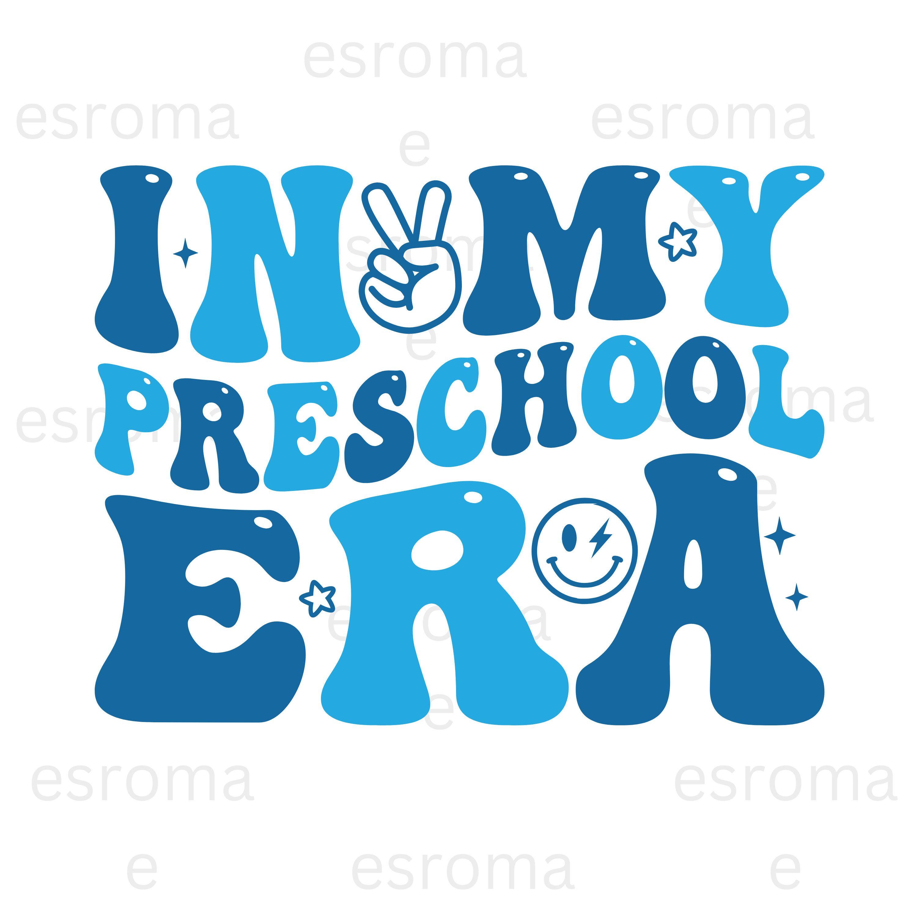 In My Preschool Era Groovy Svg Png, Back to School First Day Teacher ...