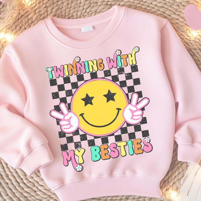Twinning With My Besties Svg Png, Funny Twin Matching PNG, Twins Day ...