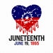 June 19 1865 Juneteenth Flag PNG, Black Freedom Black History PNG - Etsy