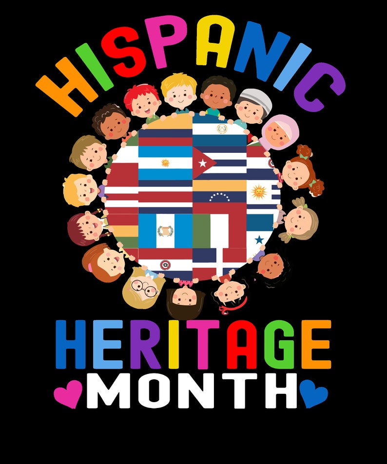 Hispanic Heritage Month Svg Png, Happy National Hispanic Heritage Month ...