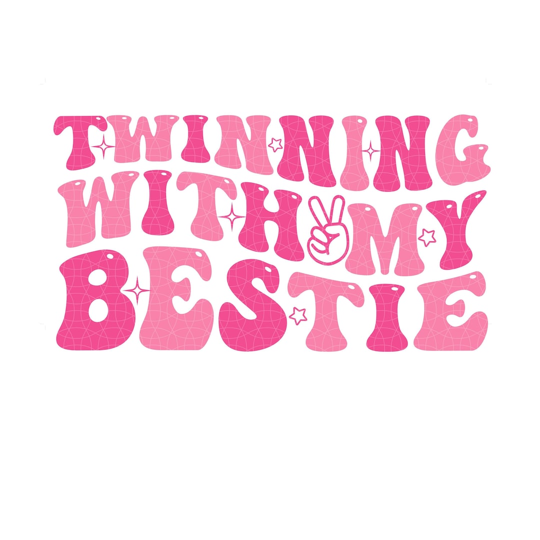Twinning With My Bestie Svg Png, Funny Twin Matching PNG, Twins Day ...