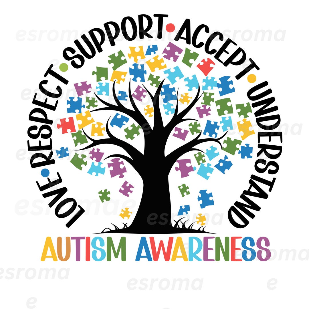 Autism Awareness Love Respect Support Svg Png, Acceptance , Autism ...