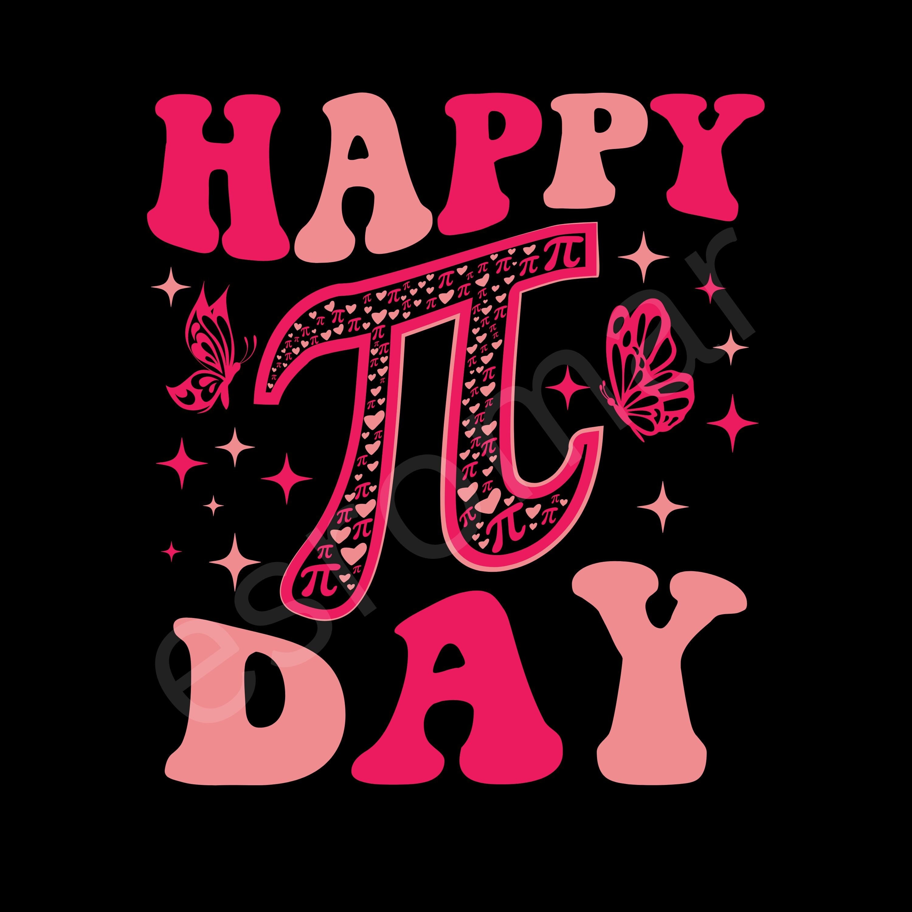 Groovy Happy Pi Day Svg Png, Pi Day Mathematics Math Teacher Pi 3.14 ...