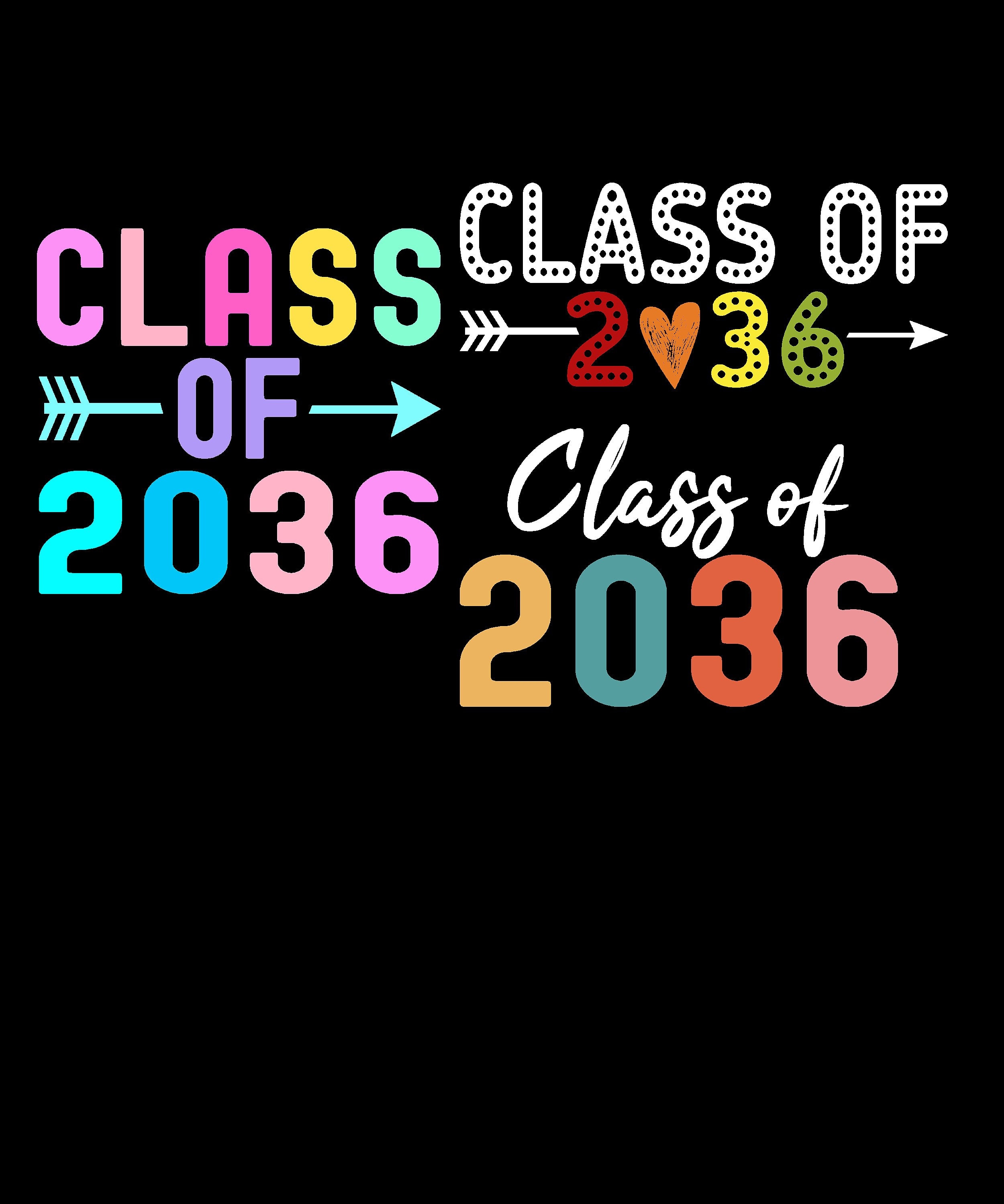 Class of 2036 Svg Png Graduation Grow With Me Png Class of - Etsy