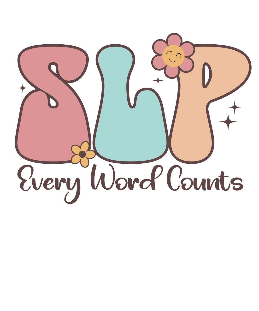 SLP Every Word Counts Speech Language Pathologist Svg Png, SLP Squad ...