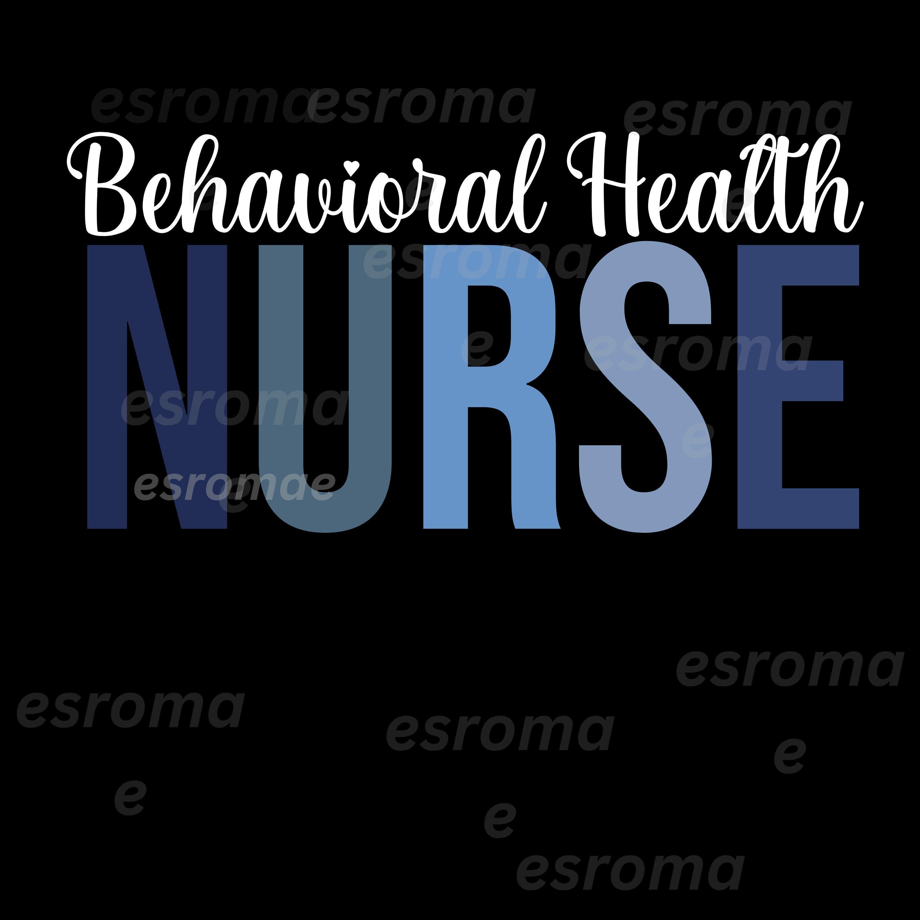 Behavioral Health Nurse Svg PNG, Mental Health Psychiatric Nurse, Nurse ...