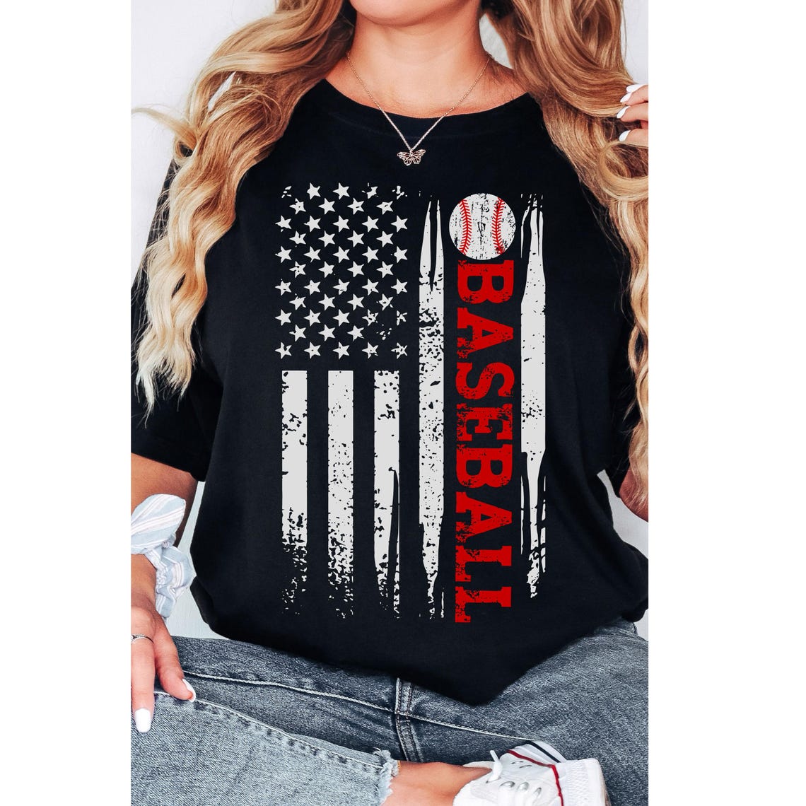 American Flag Baseball Svg Png, Distressed Baseball Svg - Etsy