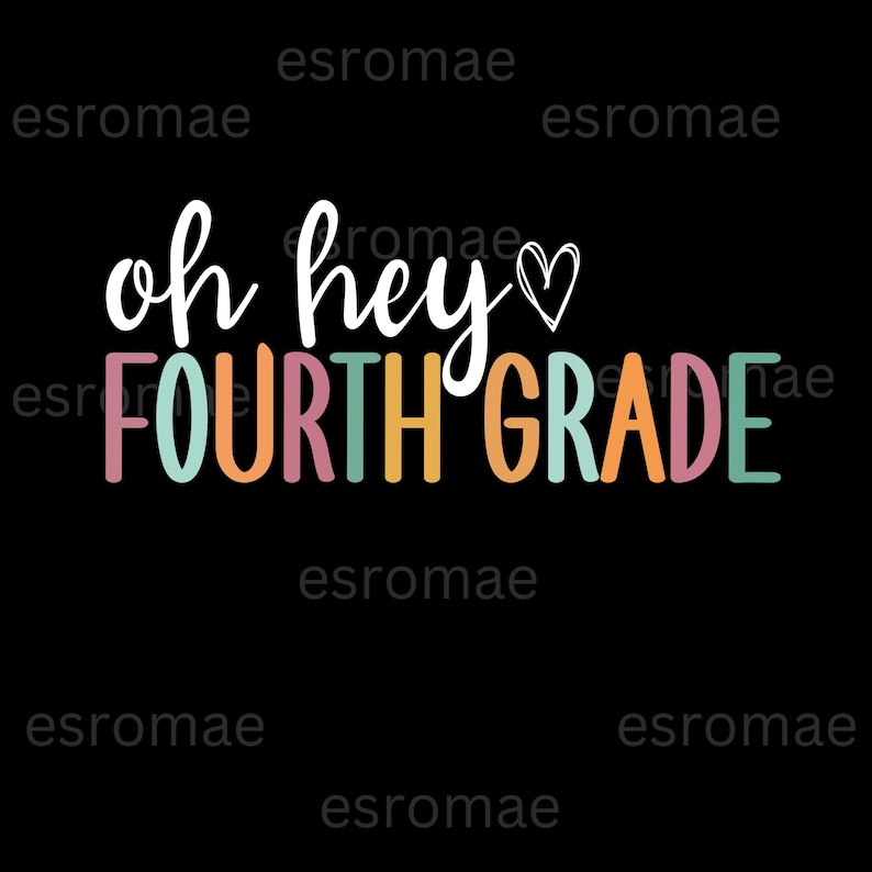 Oh Hey Fourth Grade Back to School Png, Tie Dye for Teachers PNG, 4th ...