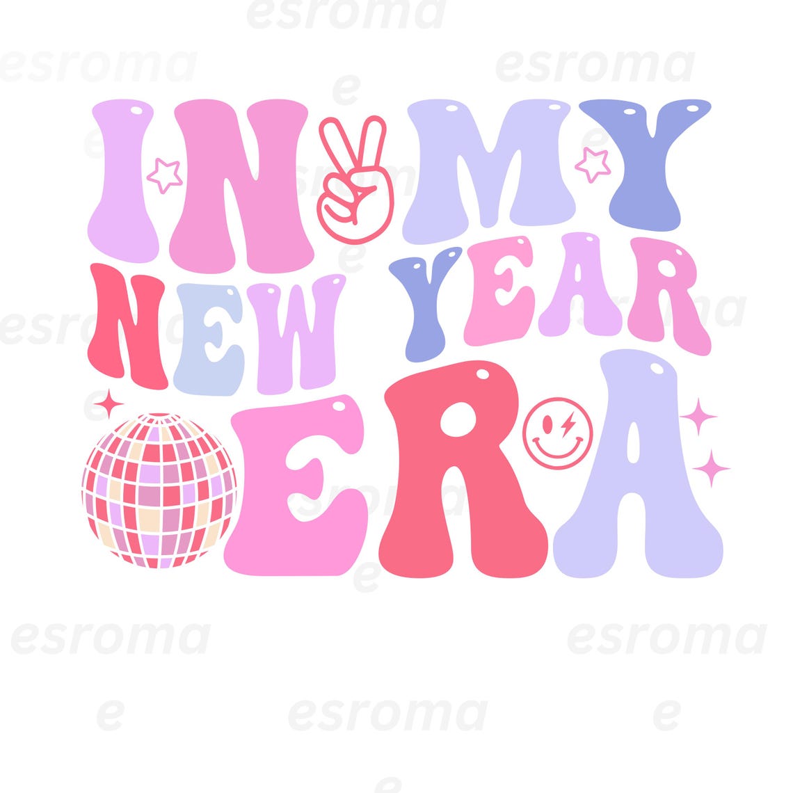 In My New Year Era Png Svg. Kids New Year Svg Shirt, New Year 2025 ...