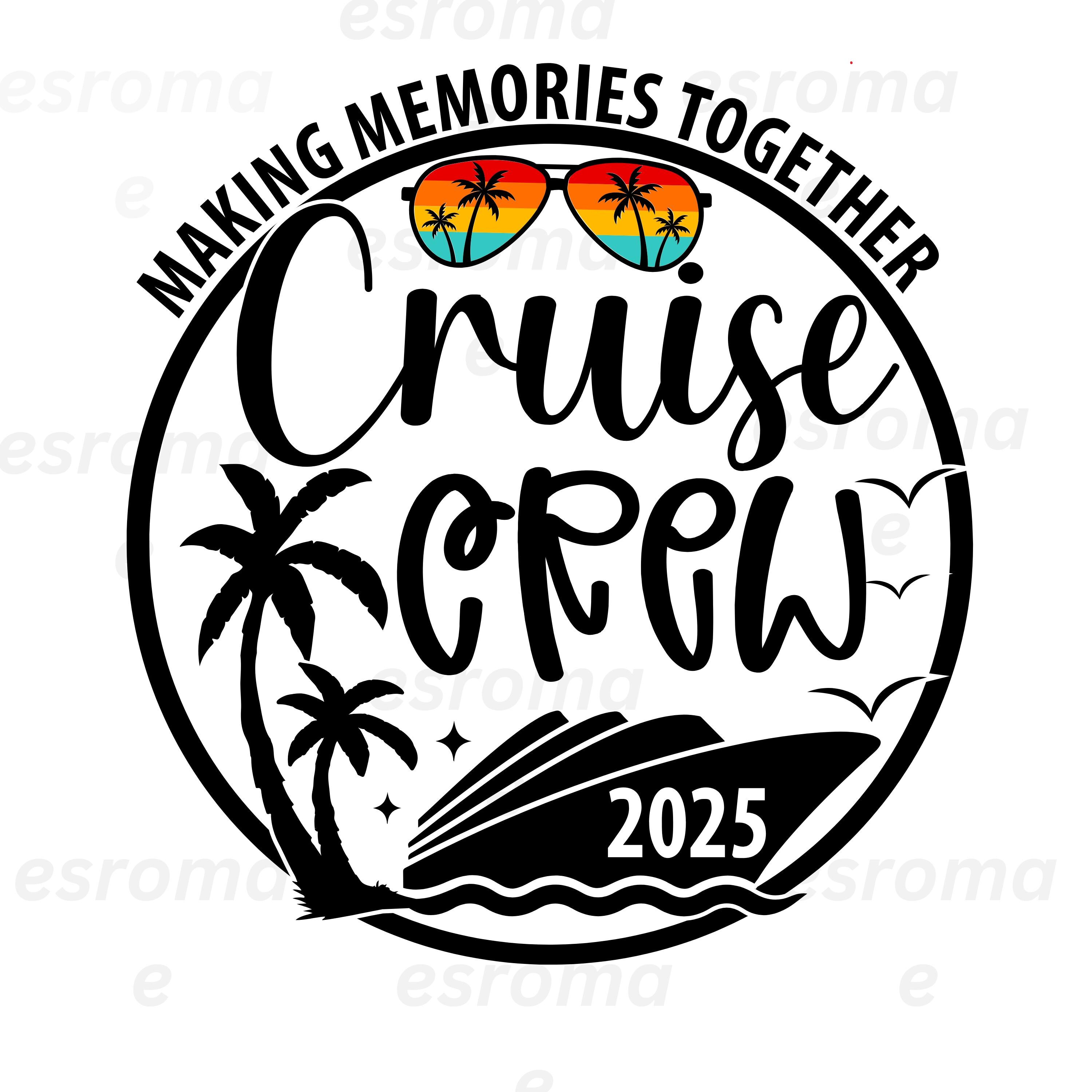 Cruise Crew 2025 Vacation Trip Svg Png, Family Friends Vacation ...