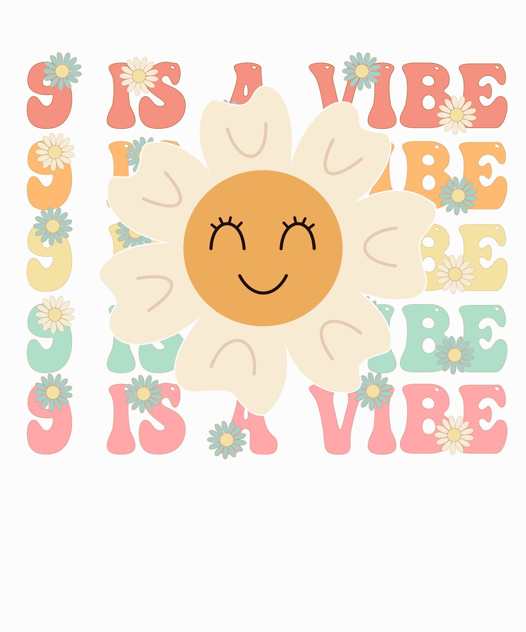 Nine is A Vibe Png Svg, Groovy 9th Birthday Party PNG, Daisy Flower ...
