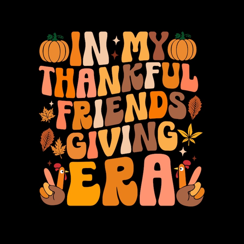 Friendsgiving Svg - Etsy