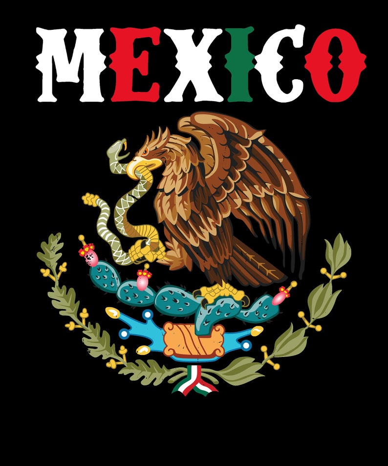 Mexican Independence Day Svg Png, Mexico Eagle Mexico Png, Viva Mexico ...