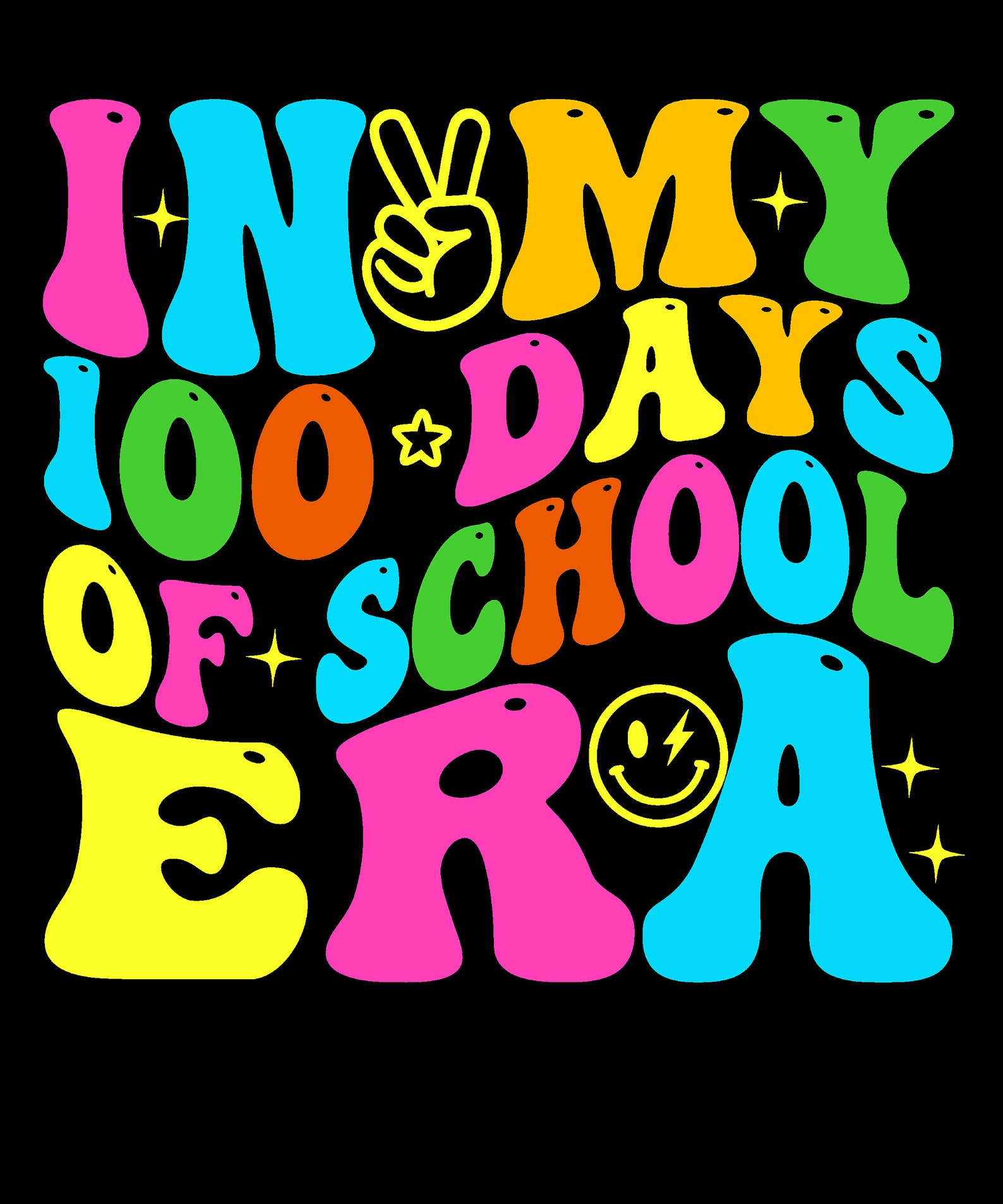 In My 100 Days of School Era Svg Png, Happy 100th Day of School SVG ...
