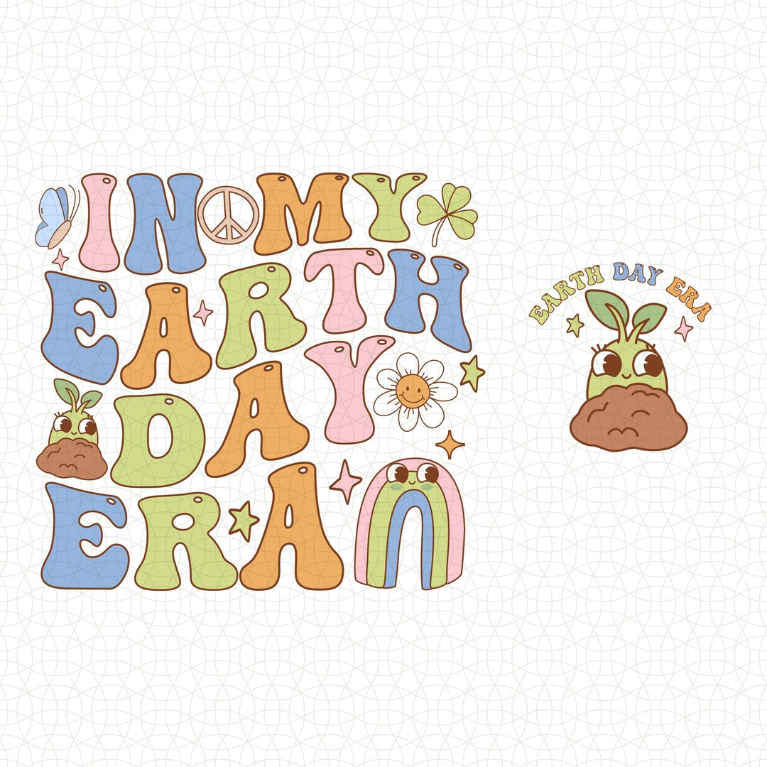 In My Earth Day Era Groovy Svg Png, Planet Environmentalist Earth Day ...
