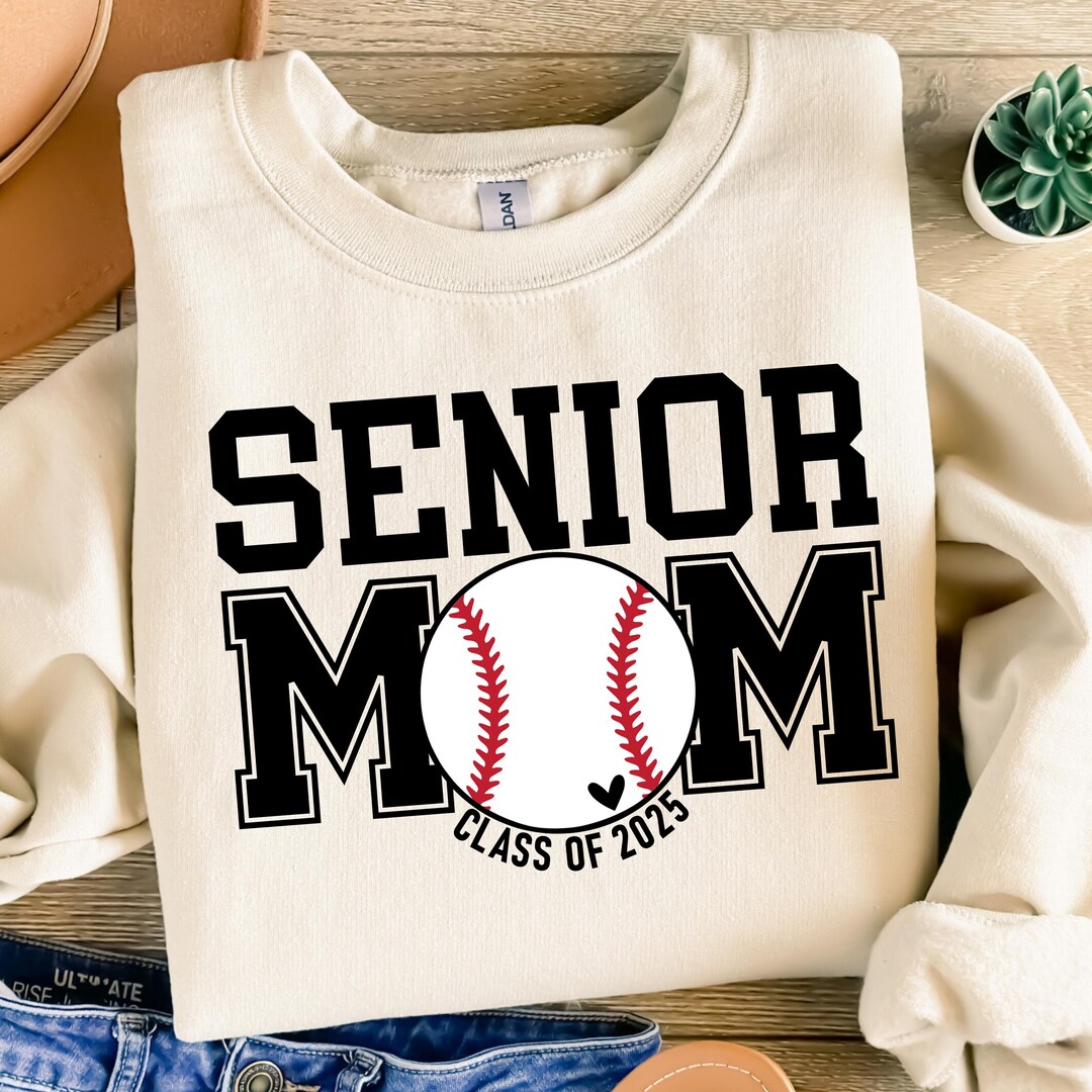 Senior Baseball Mom 2025 Png Svg, Baseball Senior Svg, Proud Mom of A ...