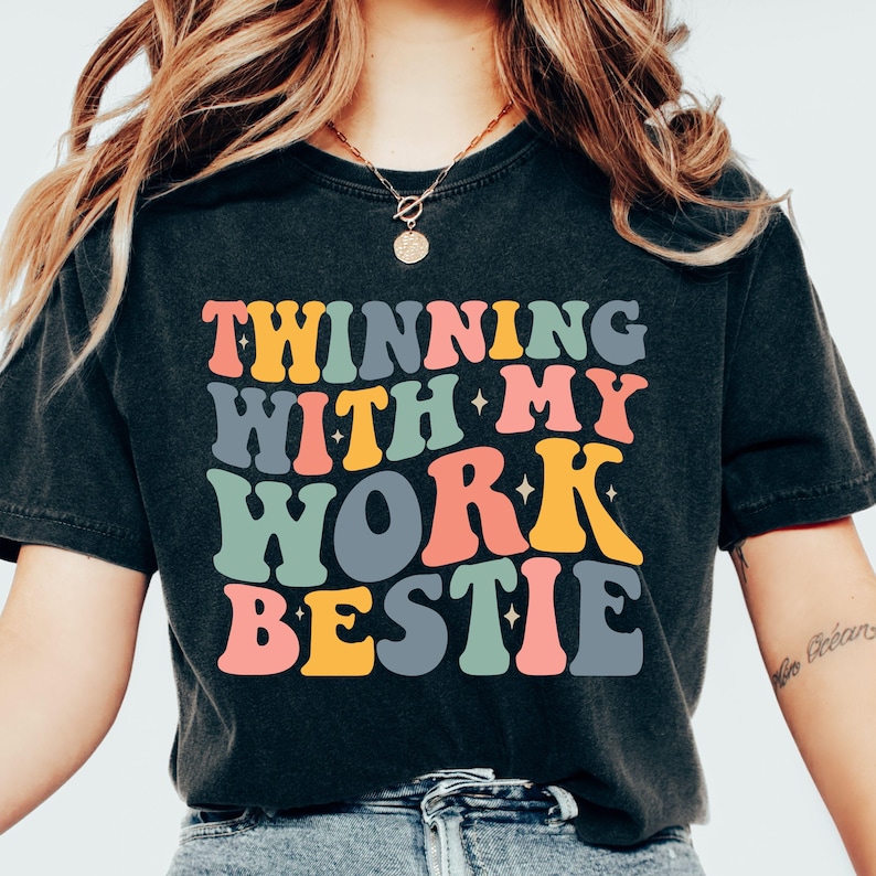 Twinning With My Work Bestie Svg Png, Best Friend Twin Png, Friendship ...