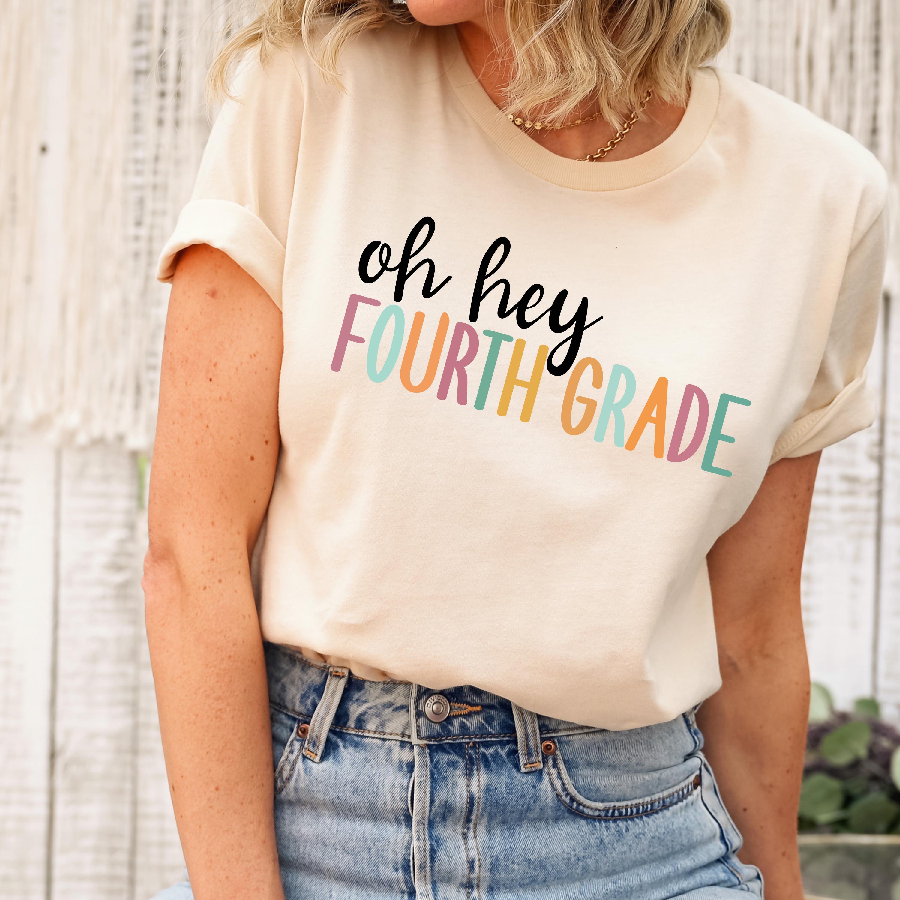 Oh Hey Fourth Grade Back to School Png, Tie Dye for Teachers PNG, 4th ...