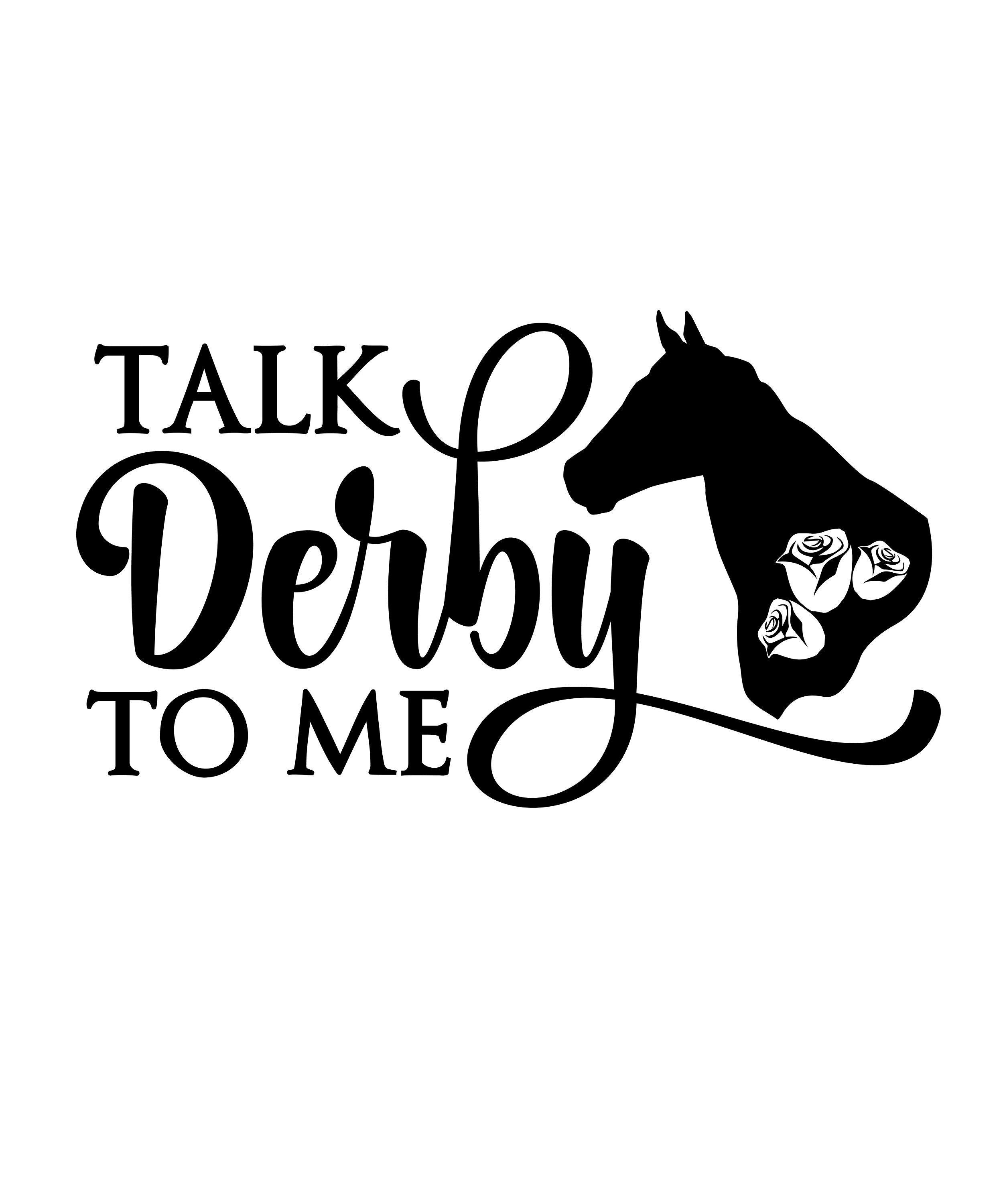 Talk Derby to Me SVG PNG Funny Kentucky Derby Download - Etsy