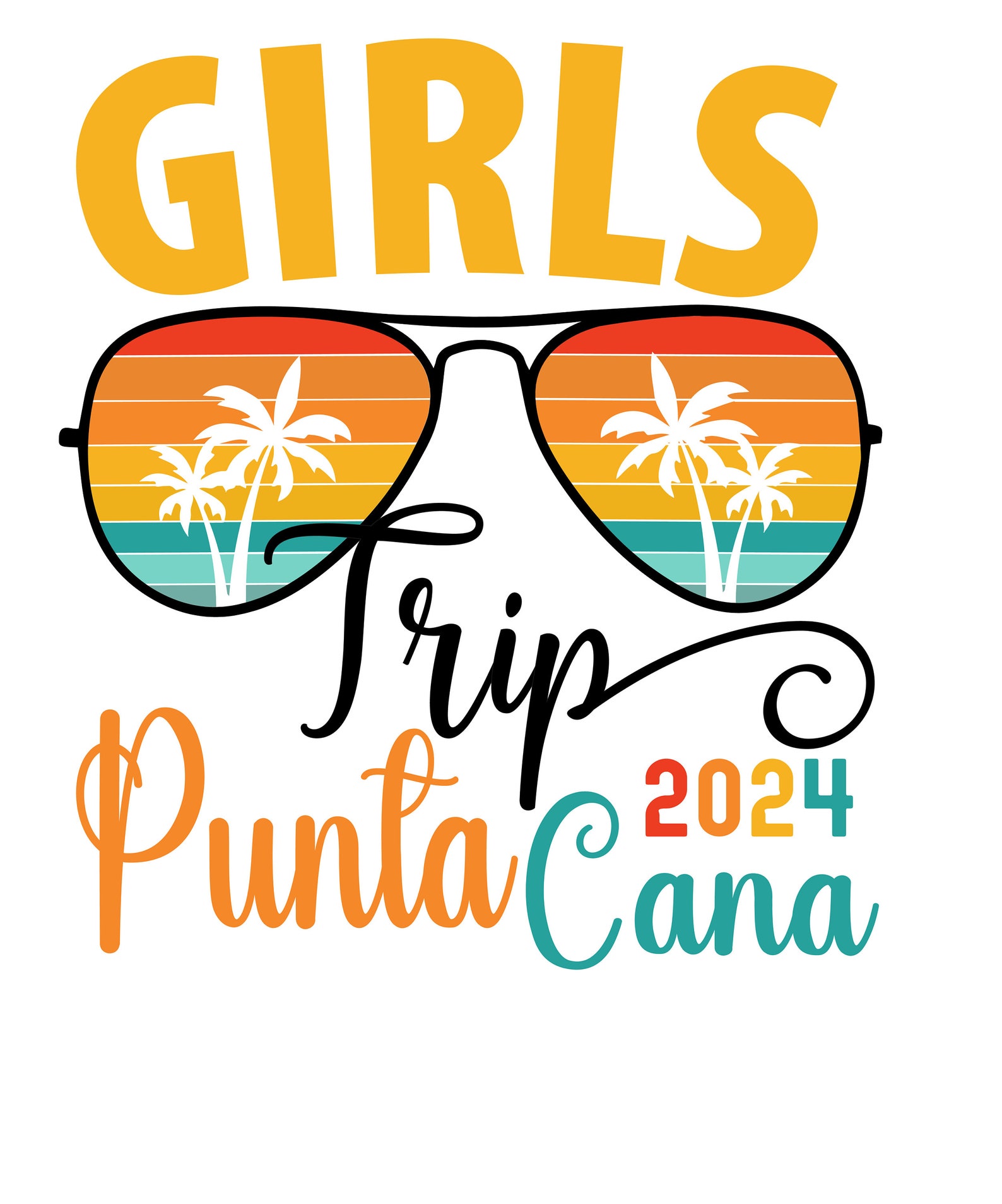 Girls Trip Punta Cana Dominican 2024 Svg Png, Punta Cana Vacation 2024 ...