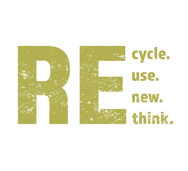 Recycle Reuse Renew Png Rethink Crisis Environmental Activism - Etsy
