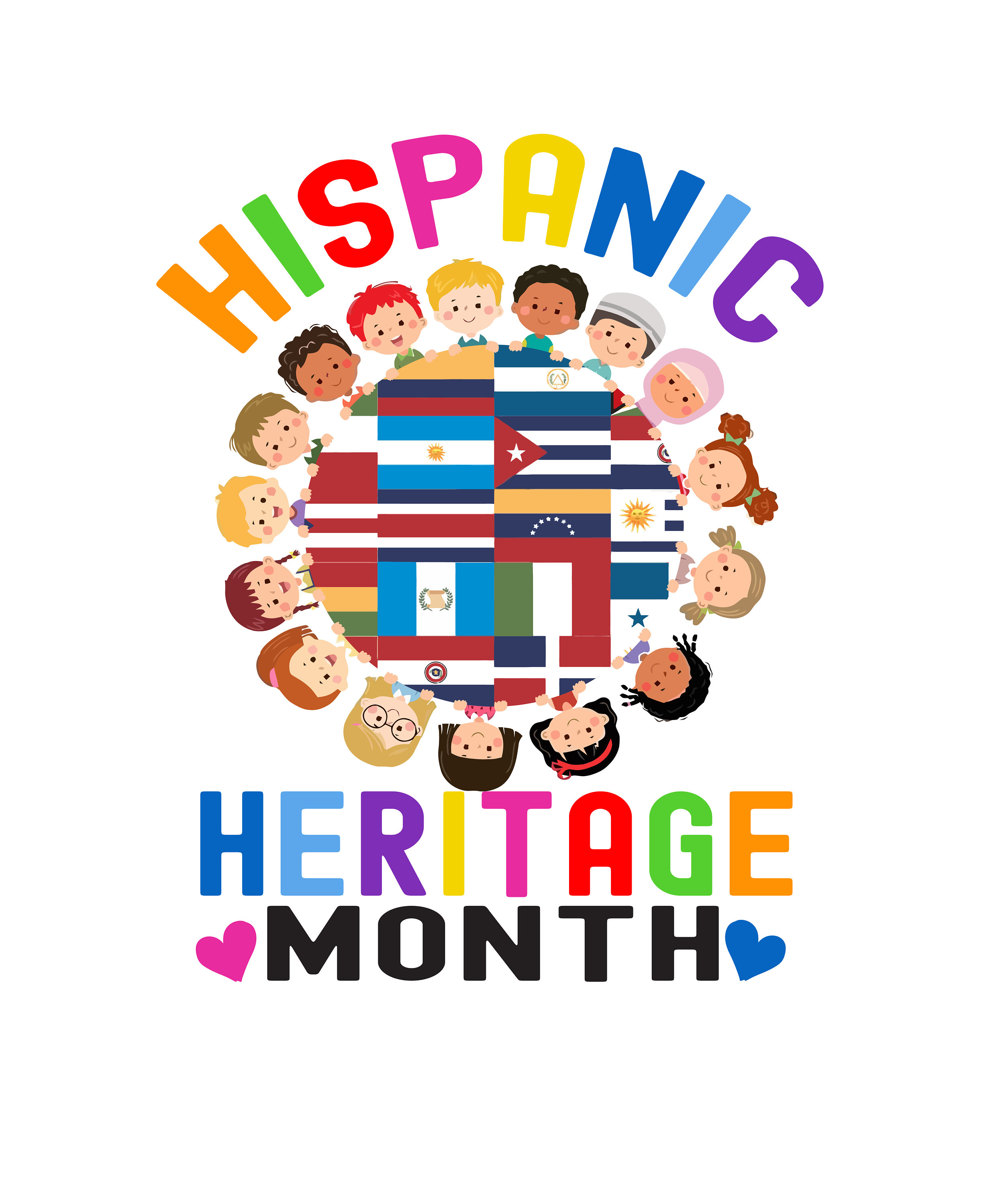 Hispanic Heritage Month Svg Png, Happy National Hispanic Heritage Month ...