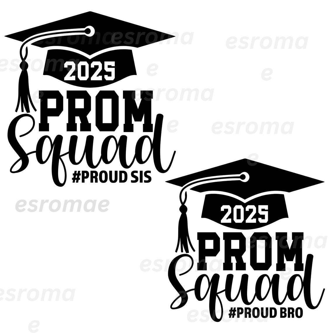 Prom Squad 2025 Png, Proud Sis Graduate Prom Class of 2025 Svg Png ...