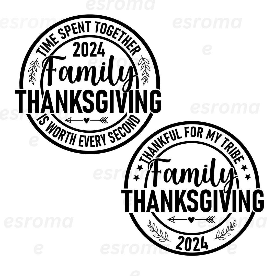 Family Thanksgiving 2024 PNG, Fall, Thanksgiving 2024, Thanksgiving ...