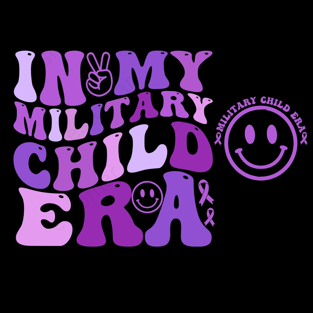 Military Child Month Svg Png, in My Military Child Era Svg Png ...