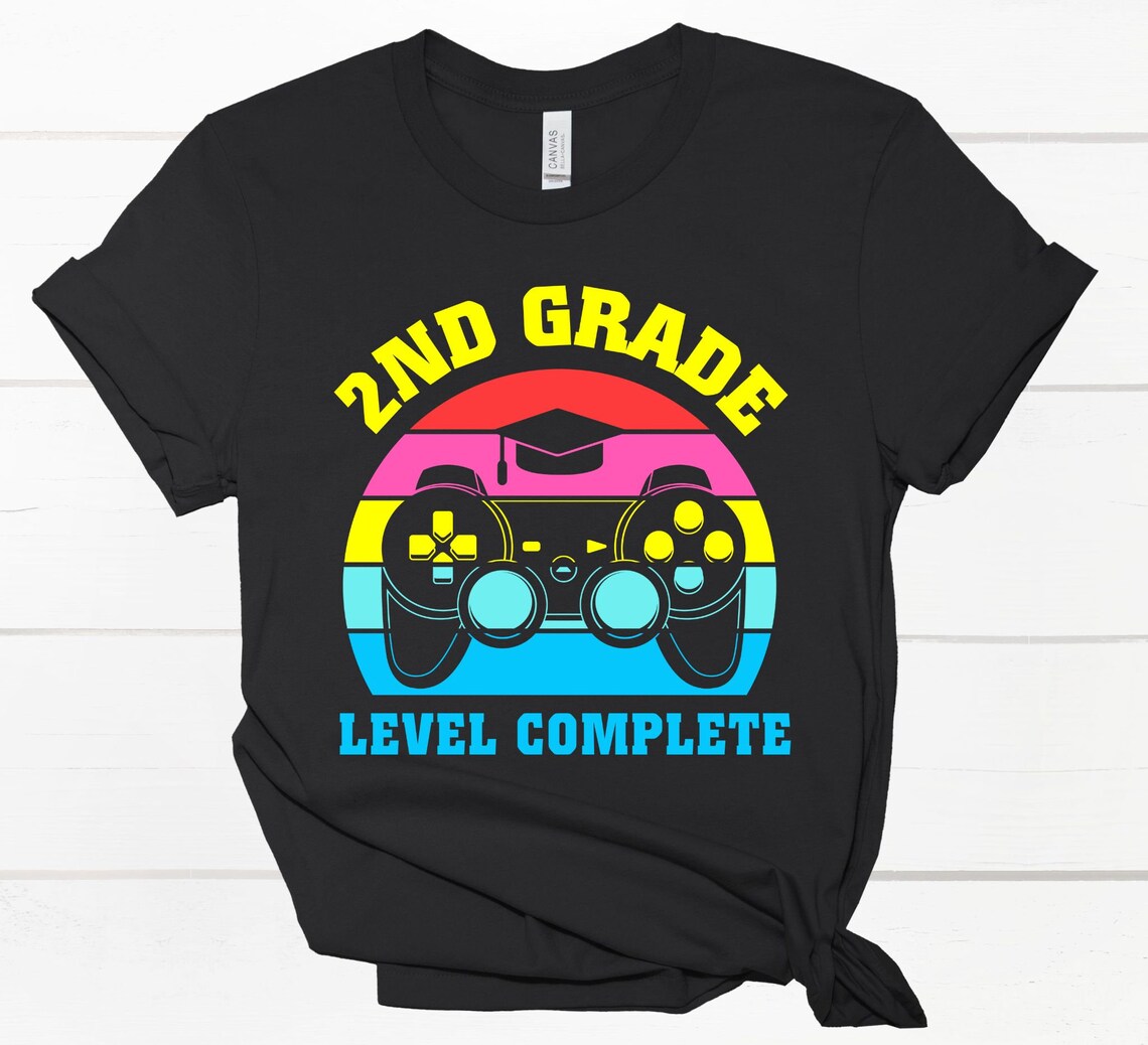 2nd Grade Level Complete Game Controller Svg Png, Kids Kindergarten ...
